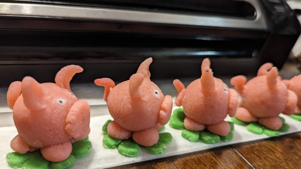 Traditional German Marzipan Pig New Years Treat